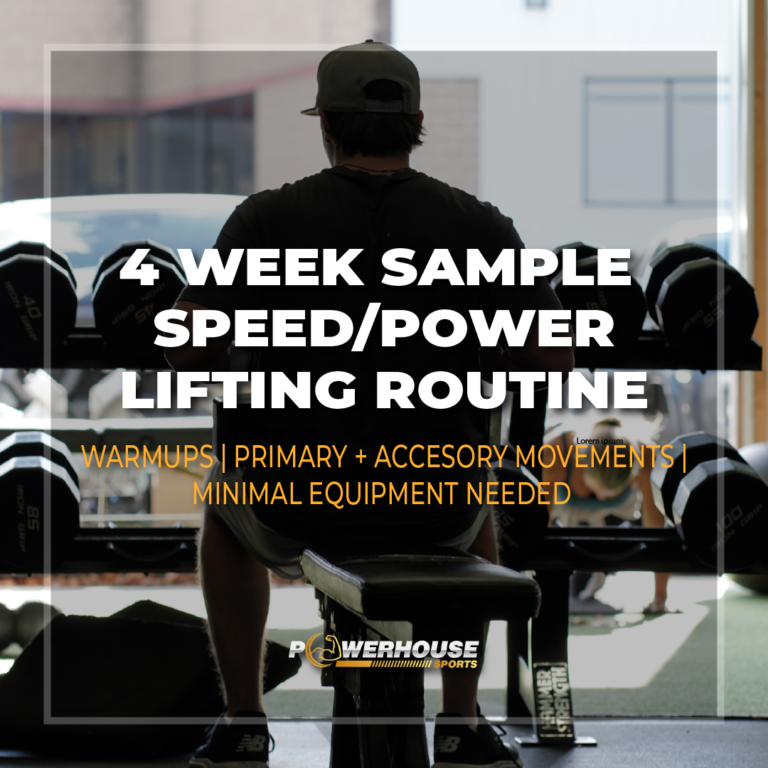 4-Week Sample Lifting Program - Powerhouse Sports NH